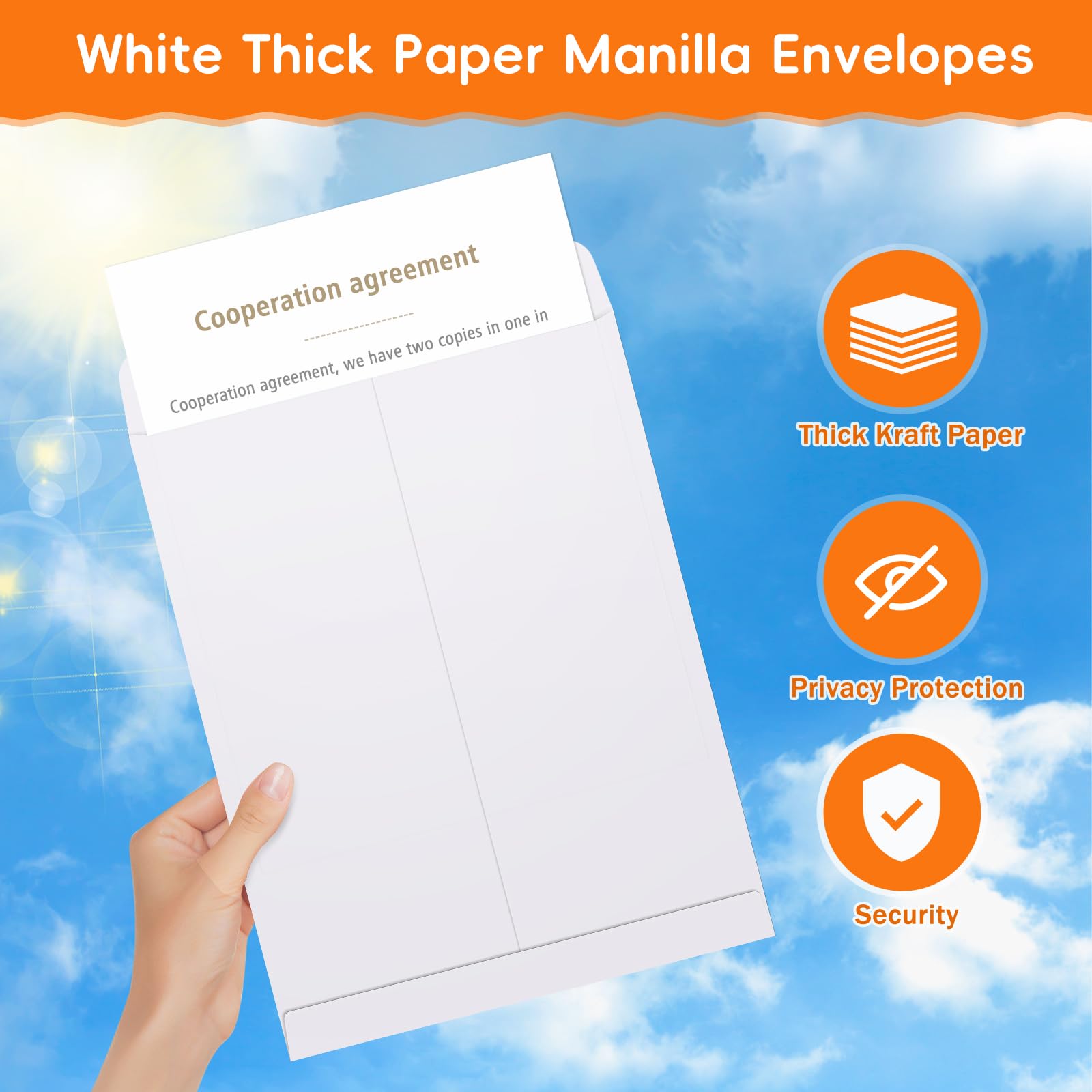 Snapklik.com : 25 Pack Catalog Mailing Envelopes, 9 X 12 Inches Self ...