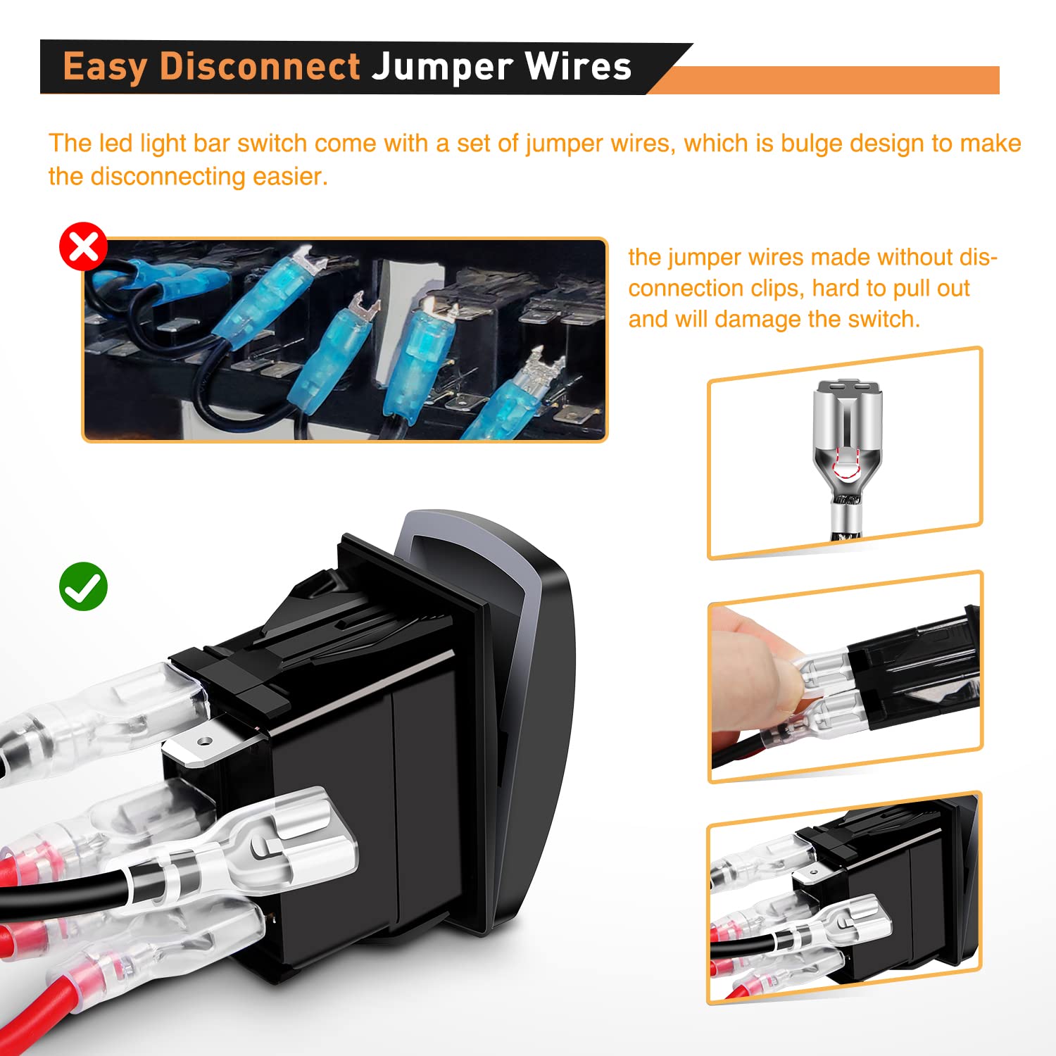 Snapklik.com : GOOACC Rear Lights Rocker Switch Led Light Bar Switch ...