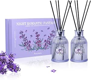Amazon.com: Aeeteek 2-Pack Lavender Reed Diffuser Set - Floral and ...