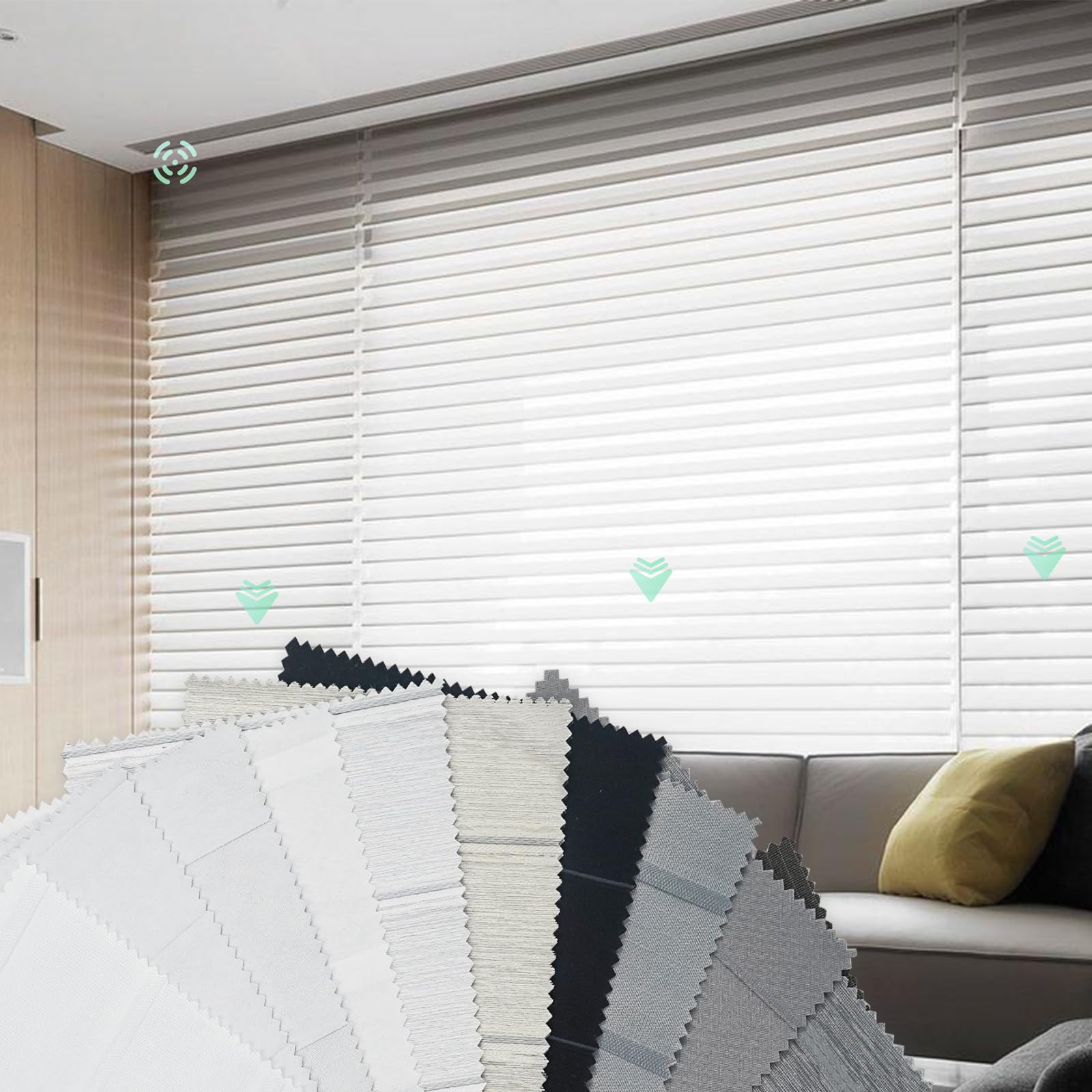 Amazon.com: Yoolax Motorized Shangri-la Shades Work with Alexa Google ...