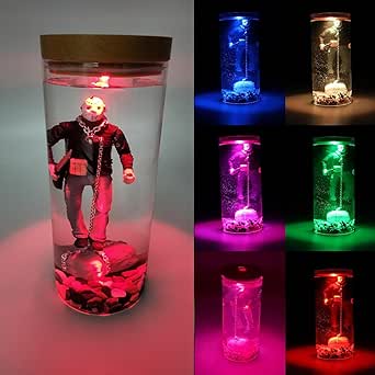 XAUKEU 2025 Jason Voorhees Water Lamp, Horror Movie Decor Night lamp ...