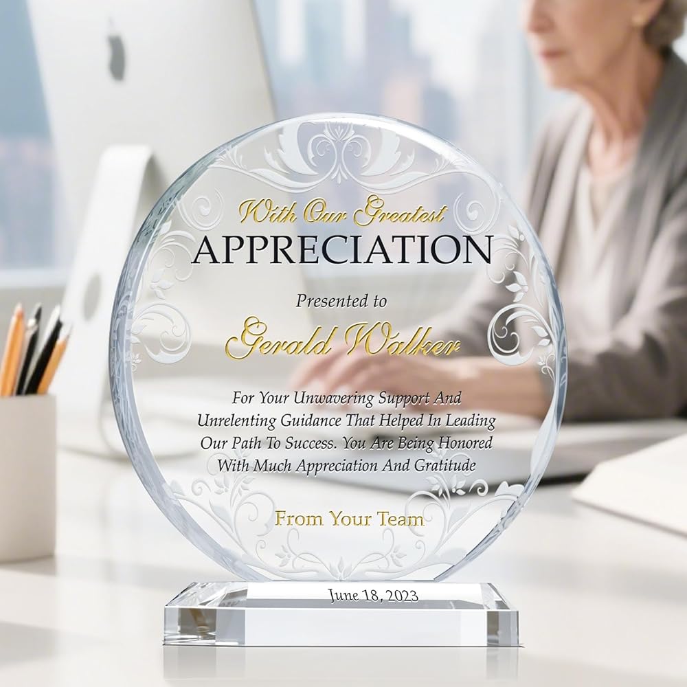 Custom Crystal Appreciation Plaque – Personalized Philippines | Ubuy
