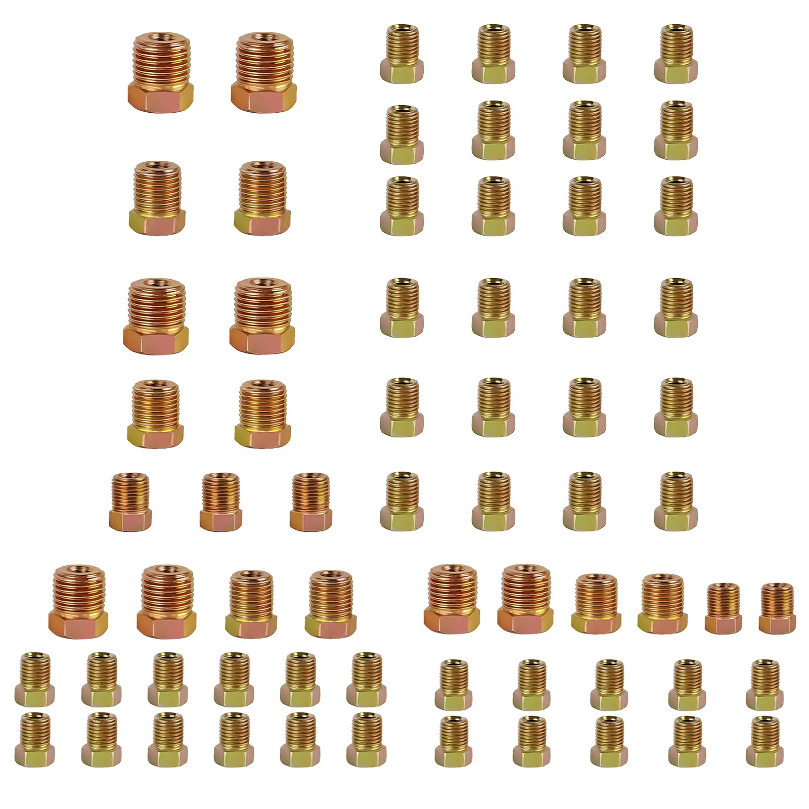 Amazon.com: MuHize Brake Line Fitting Kit - 67 PCS Brake Line Nuts ...