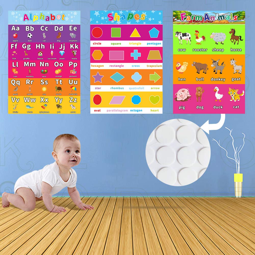8 Pcs Educational Preschool Poster, Educational Wall Posters for Kids ...