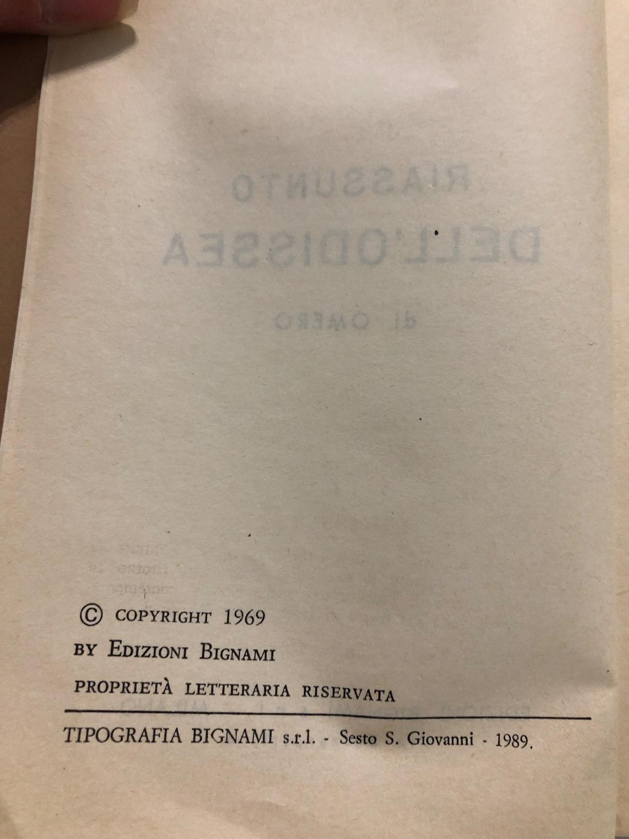 Odissea. Riassunto e personaggi dell'opera : Omero, Bignami, E.: Amazon ...