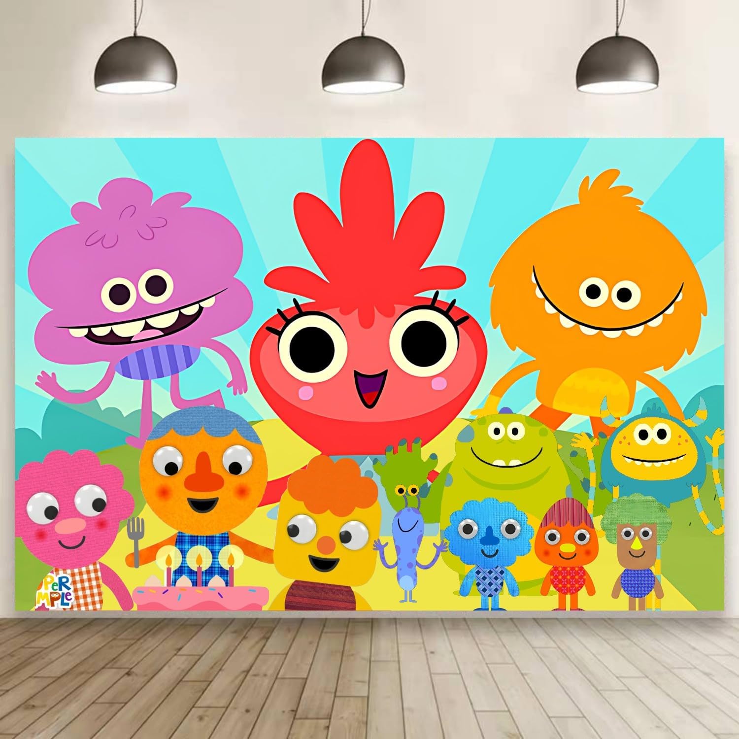 Amazon.com : humicide Simple Songs Background Birthday Decorations ...