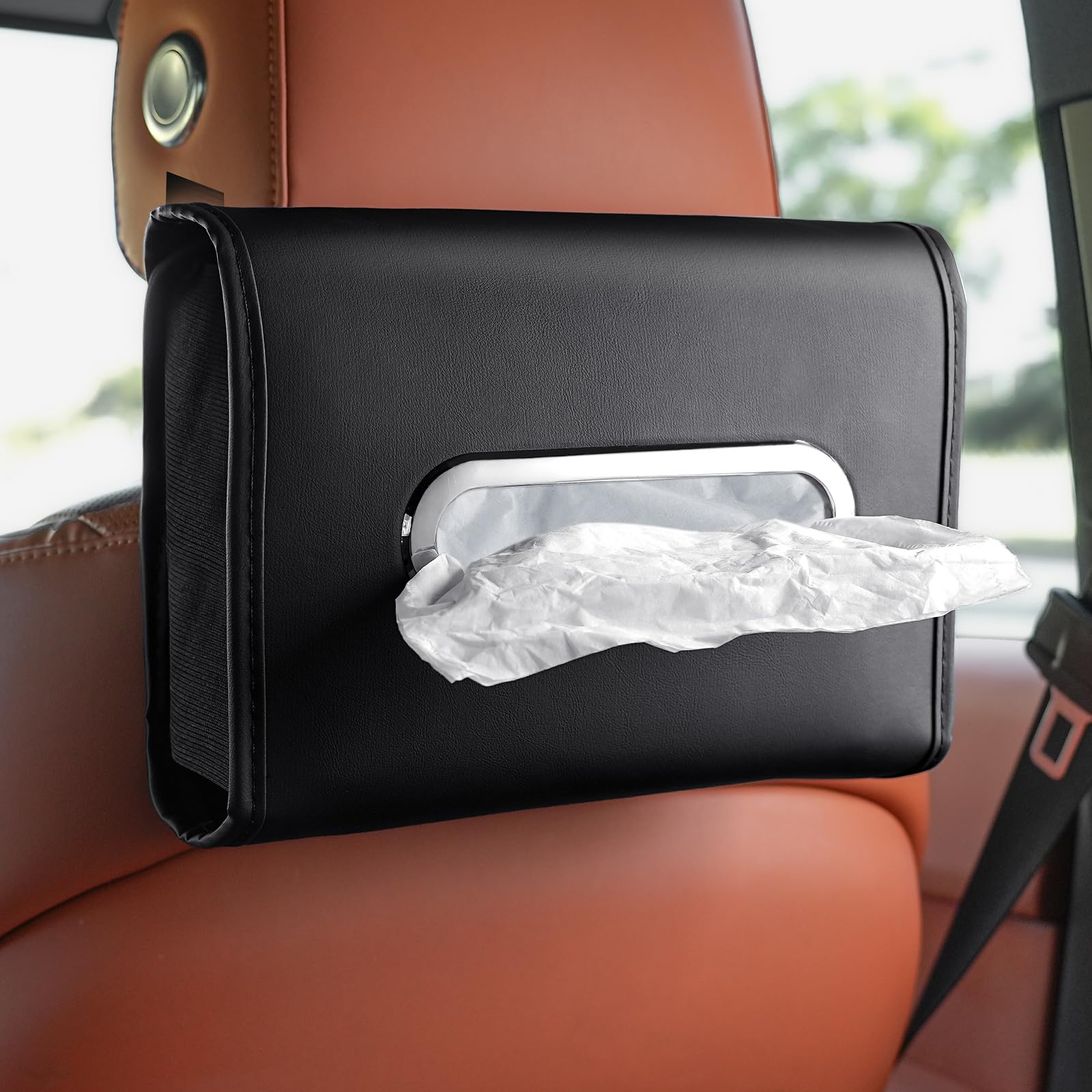 Amazon.com: Large Car Tissue Holder for 100-150 Regular Size Tissues ...