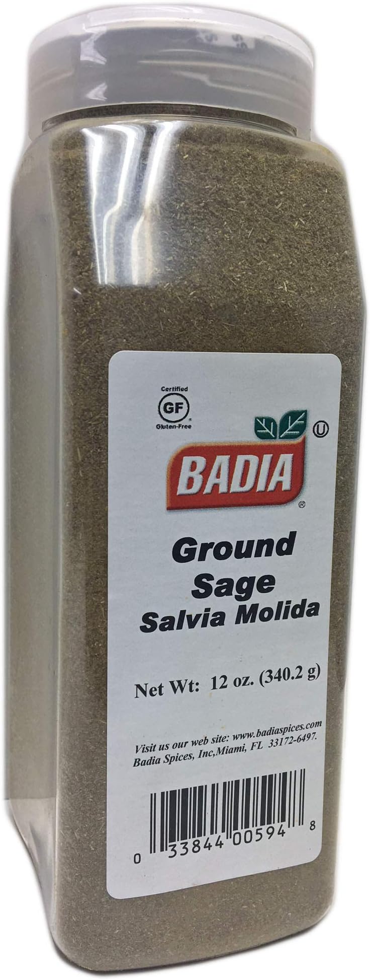 Amazon.com : Badia Sage Ground, 12 Ounce (Pack of 6) : Sage Leaf Spices ...