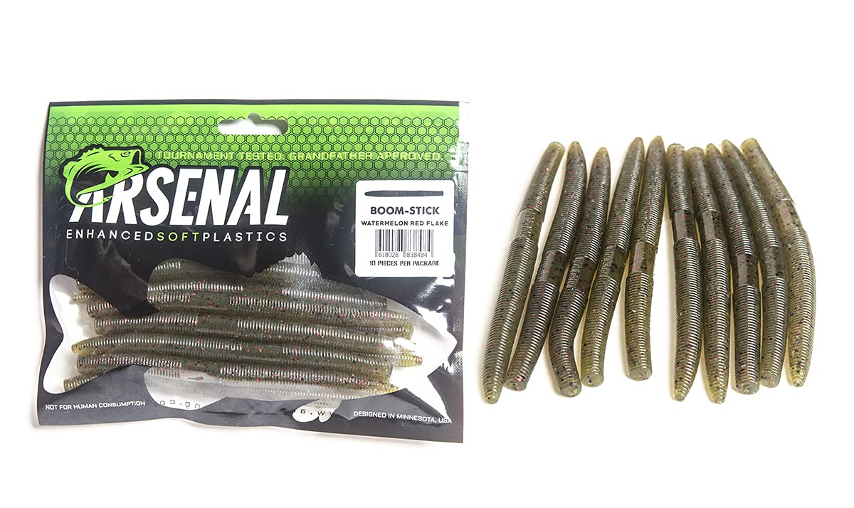 Snapklik.com : Arsenal Fishing Boom - Stick 5" Soft Plastics - 2pk