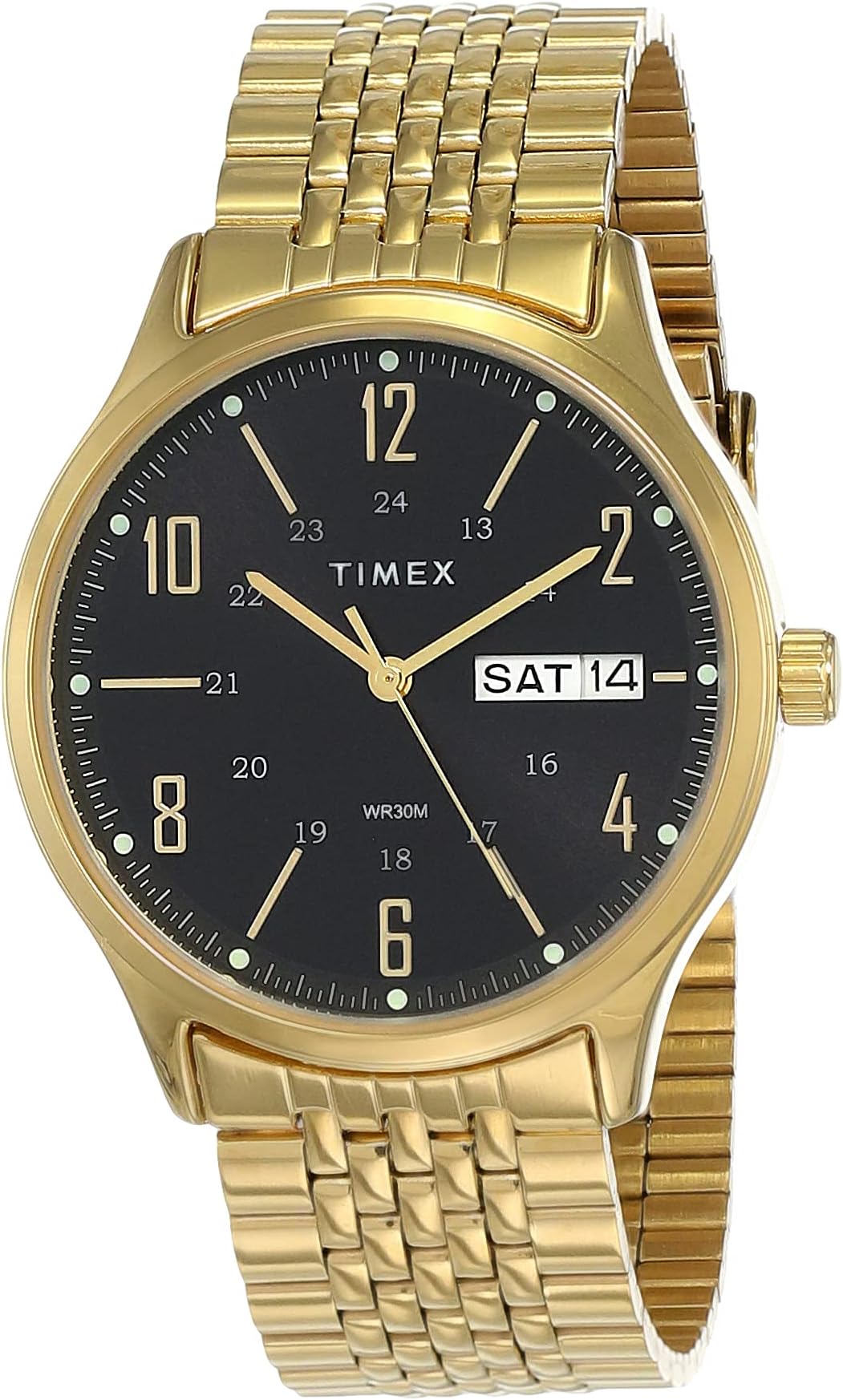 TIMEX 3 Hands Men Analog Green Dial Coloured Quartz Watch, Round Dial ...