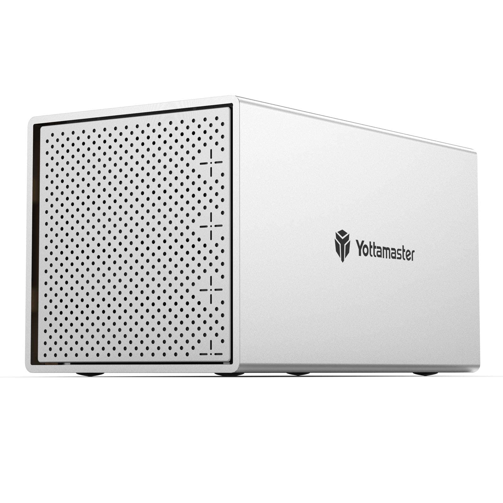 Yottamaster 4 Bay USB-C RAID Enclosure, Aluminum 4 Bay 2.5"/3.5 ...