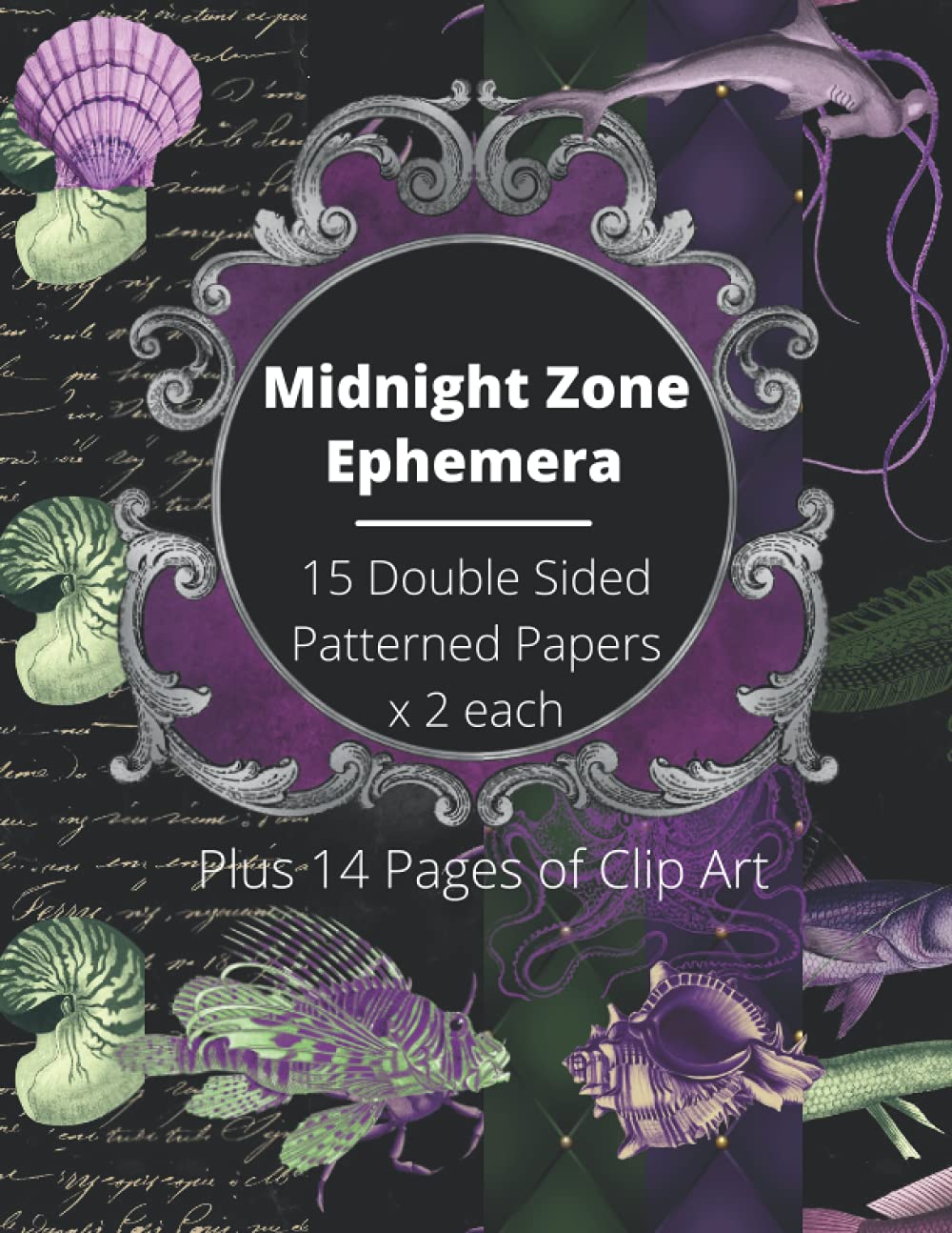 Buy Midnight Zone Ephemera 15 Double Sided Patterned Papers x 2 each ...