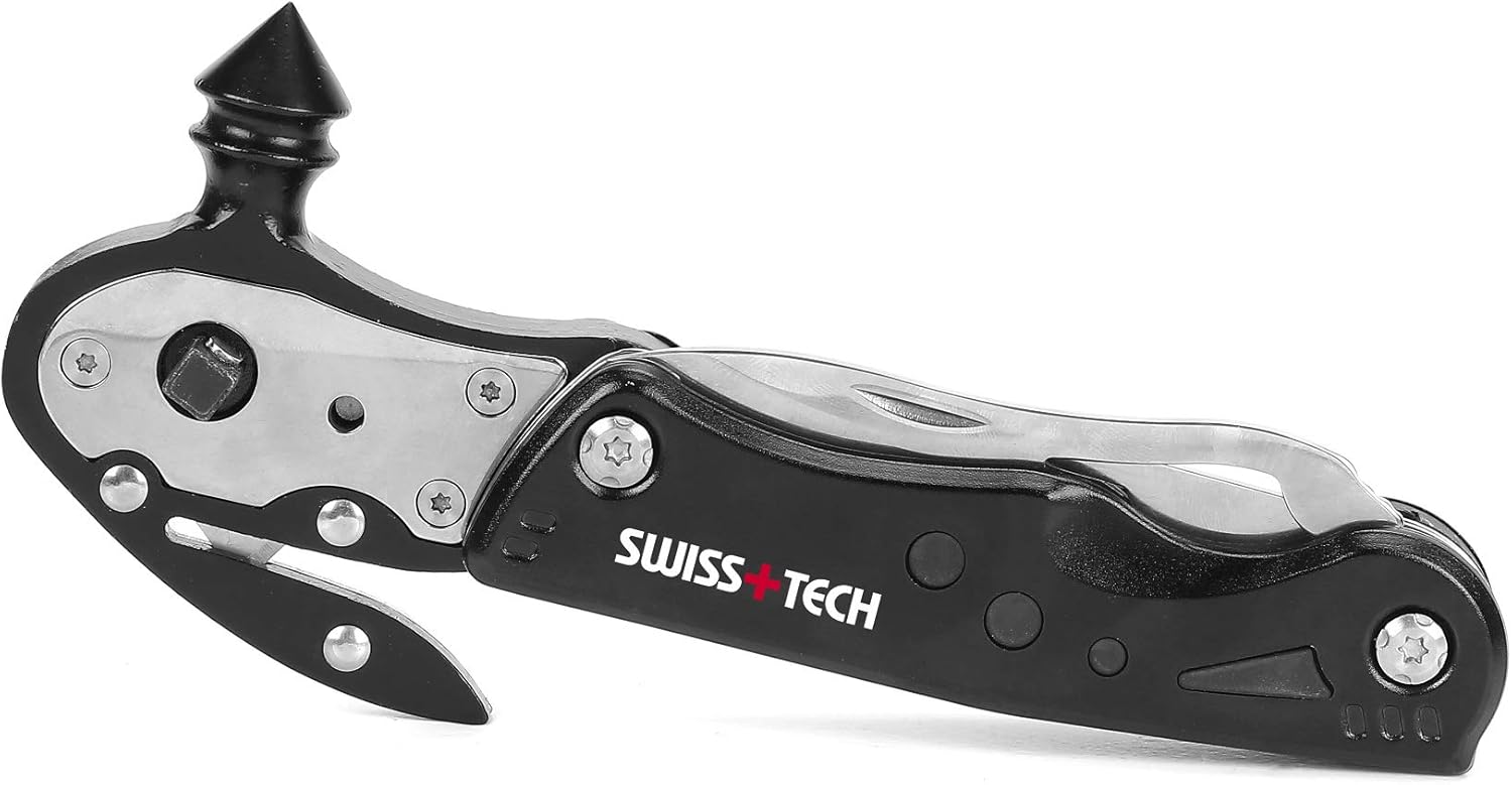 Amazon.com: SWISS+TECH ST022004 17-in-1 Multi-Tool w/Emergency Glass ...