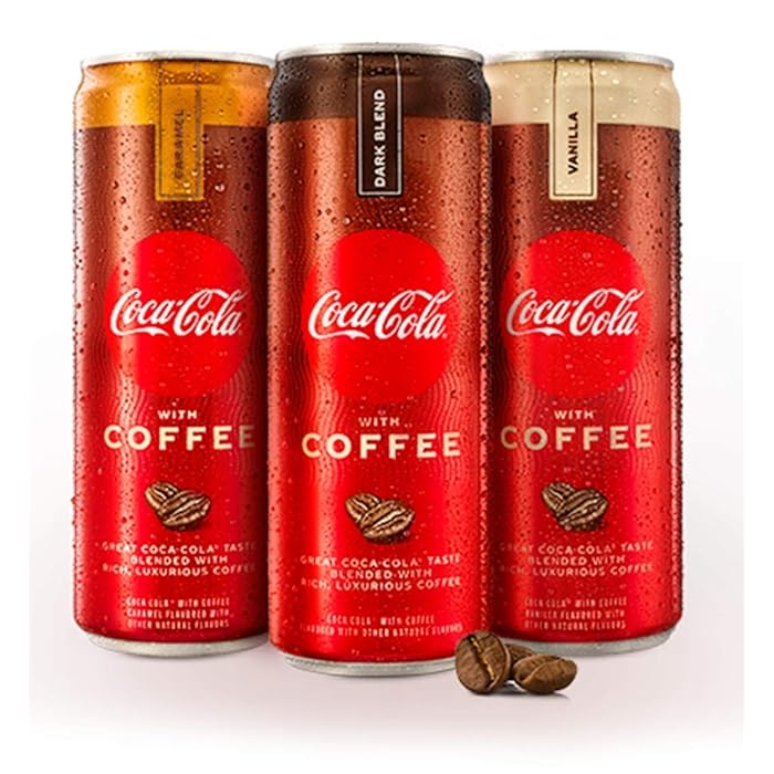 Buy coca cola with coffee variety pack, 4 Caramel, 4 Vanilla, 4 Dark ...