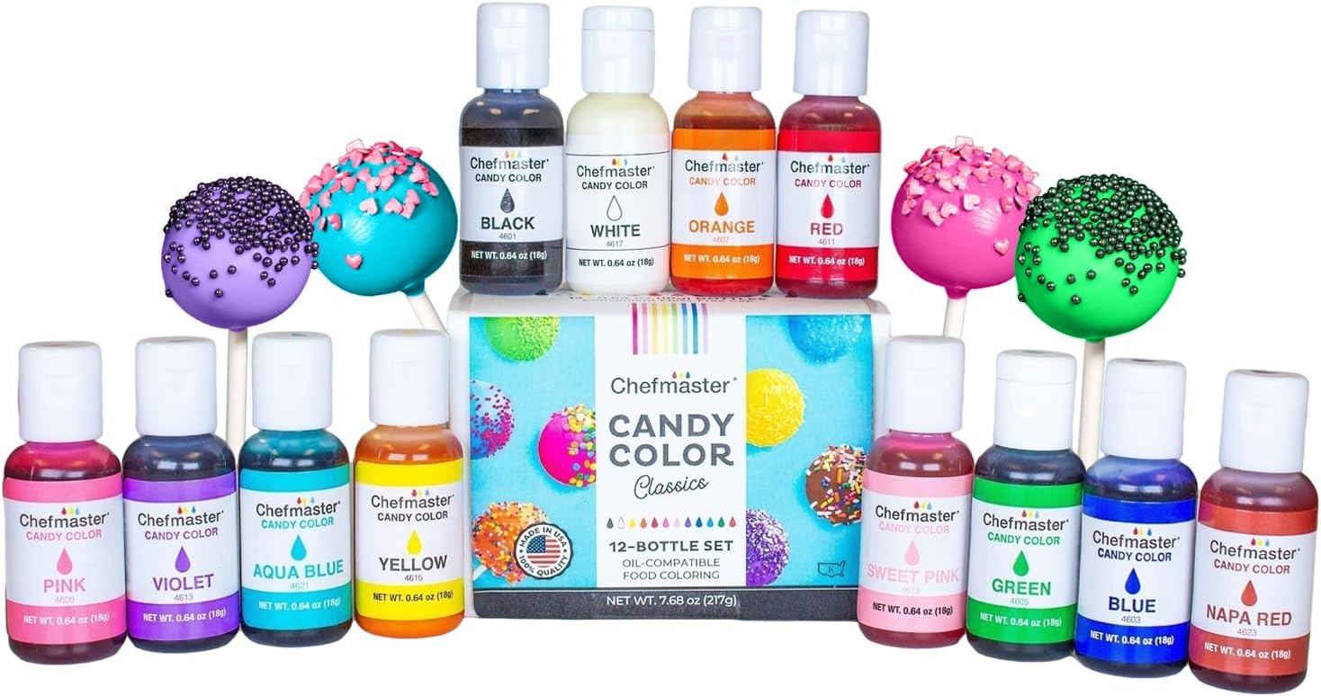 Amazon.com : U.S. Cake Supply Large 2-ounce Bottles of each Liquid ...