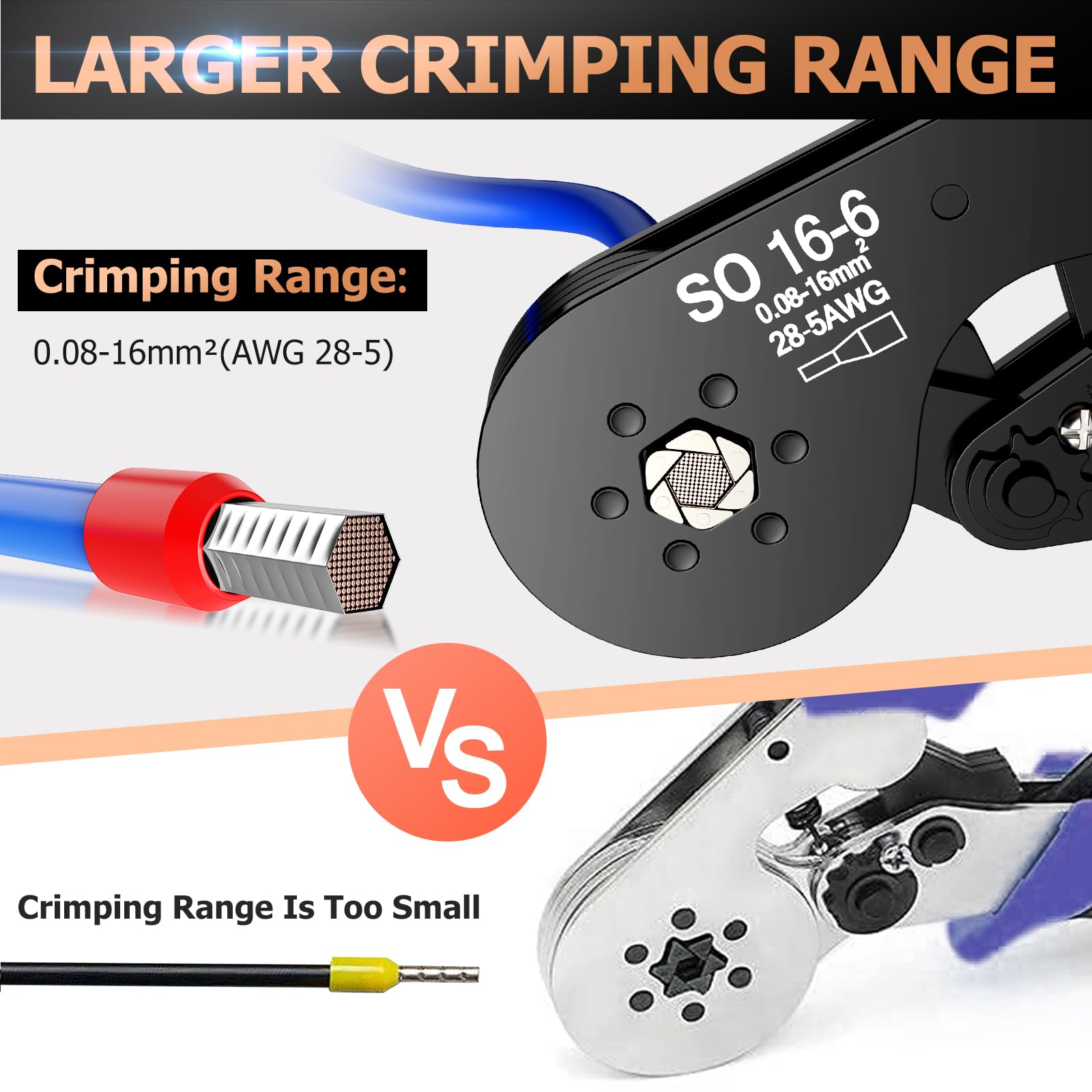 Snapklik.com : Ferrule Crimping Tool Kit, Preciva Upgrade Double ...