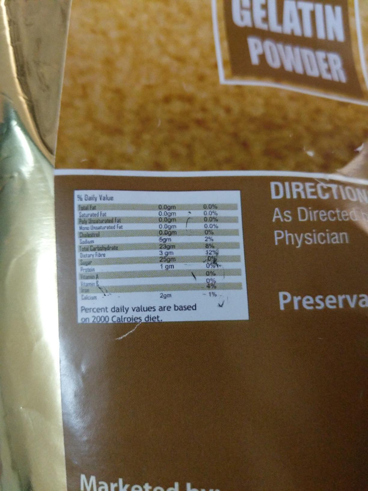 Neotea Pure Gelatin Powder for Jelly Making Food Grade and Face Mask ...