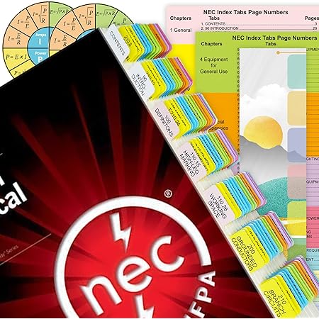 Amazon.com : NEC Code Book Tabs 2020, 120 PCS NEC Tabs, Laminated ...