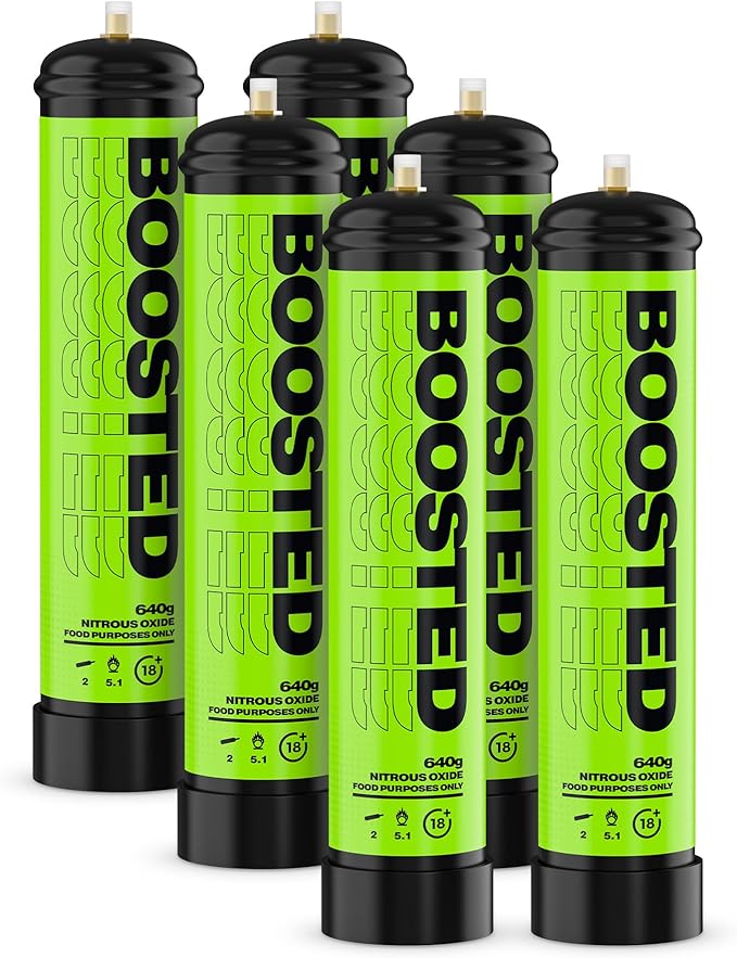 Amazon.com: Boosted Premium Whipped Cream Charger 640g 1.1L - Food ...