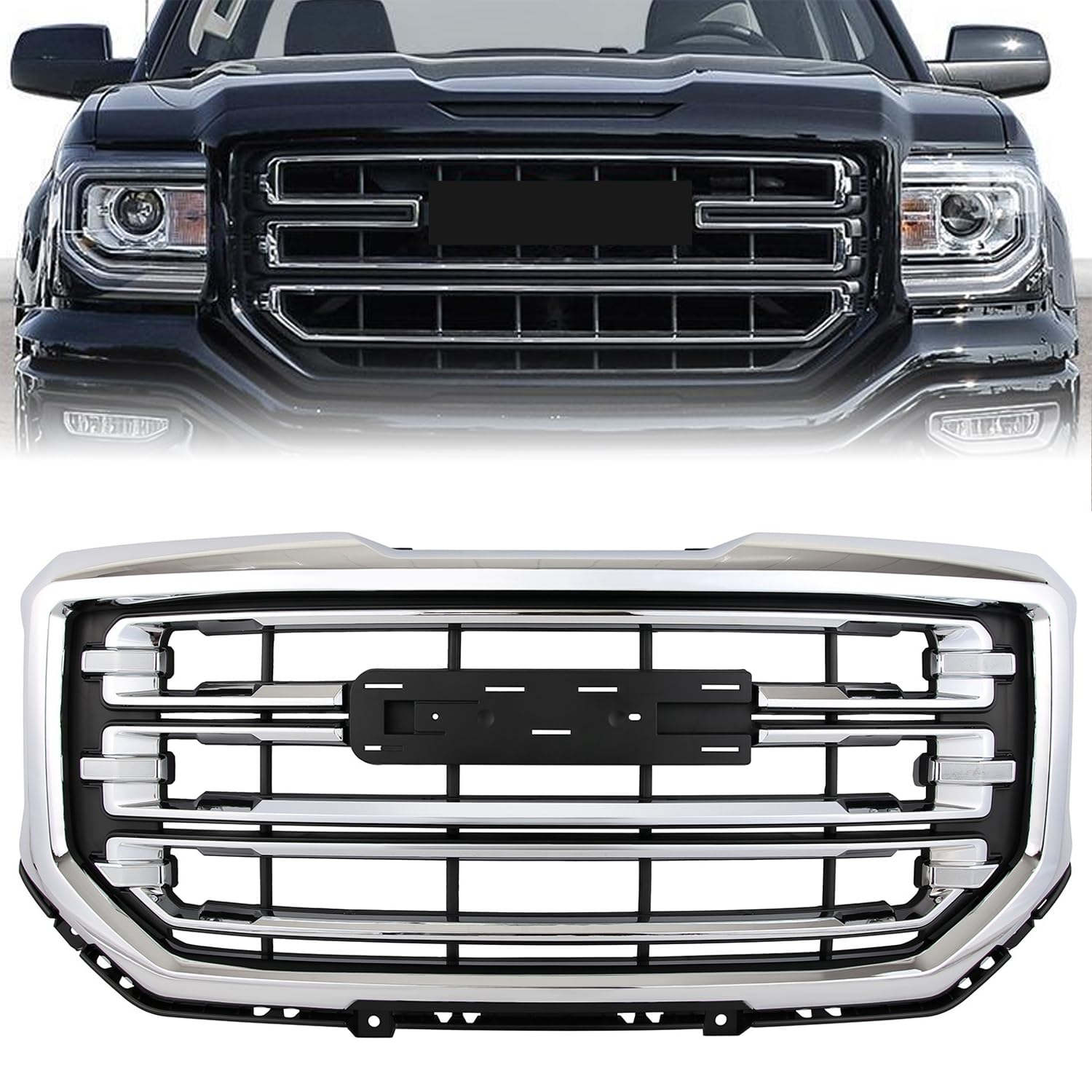 Amazon.com: Partzer Front Honeycomb Bumper Grille Grill Compatible with ...