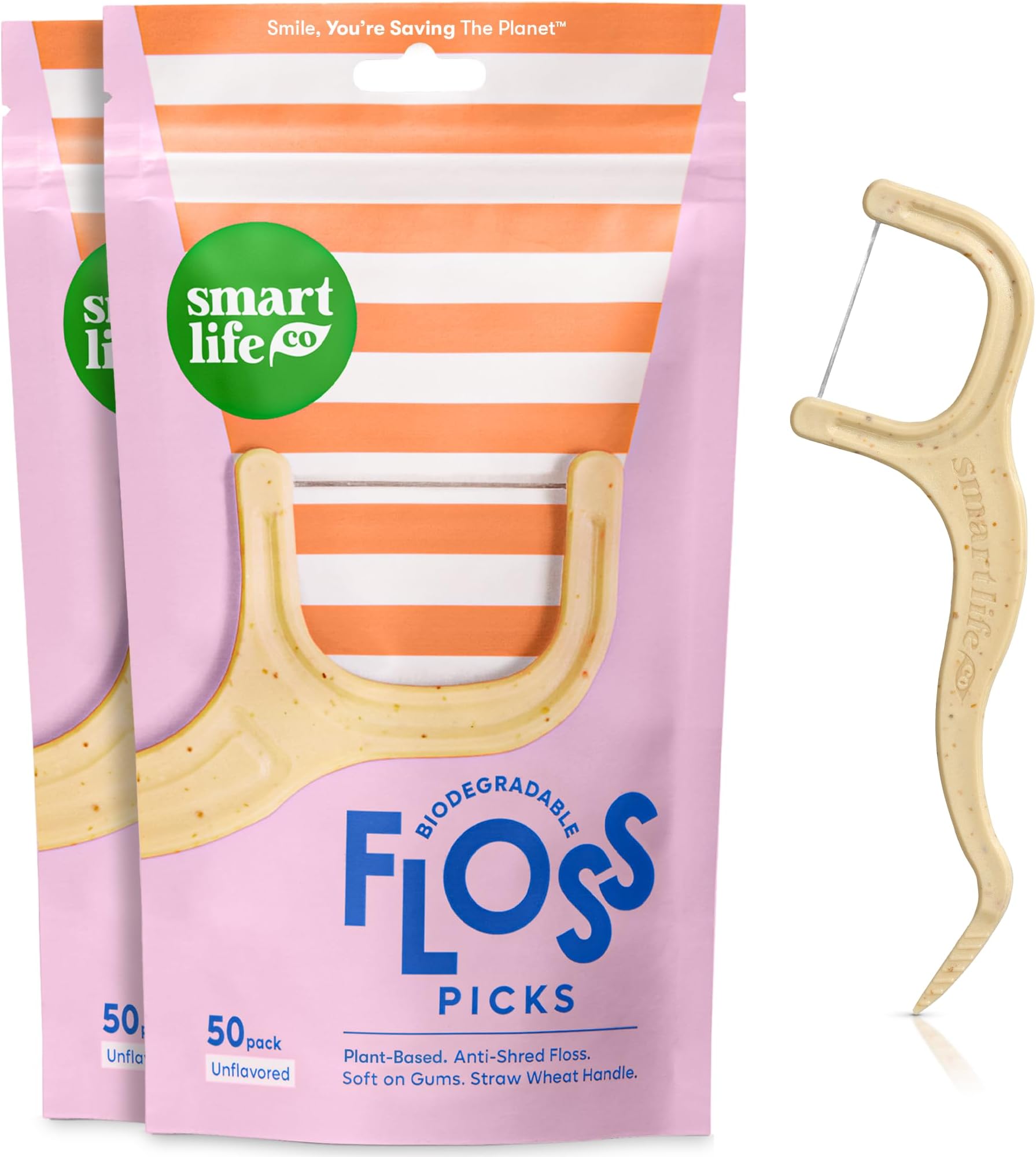 Amazon.com : Natural Dental Floss Picks - Eco Friendly Cruelty Free ...