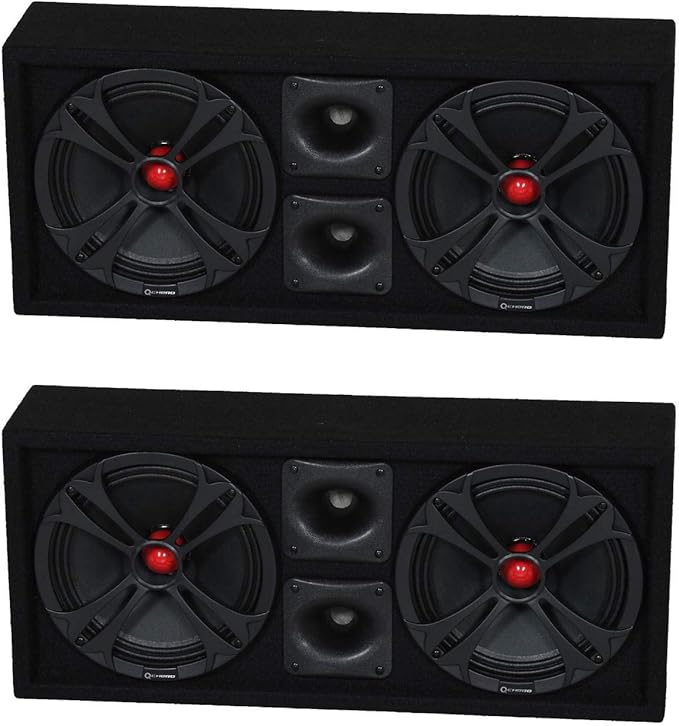 Amazon.com: Q Power Chuchero Dual Loaded 10 Inch Sub Box Enclosure w/ 2 ...