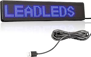 Leadleds Dc 5v Bluetooth Compatible Led Car Sign with USB Cable ...