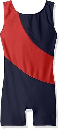 Amazon.com: Danskin Little Girls' Gymnastics Unitard, Red Arch, Small ...