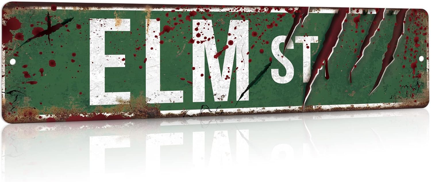 Amazon.com: Putuo Decor ELM Street Sign - Classic Horror Movie & Man ...