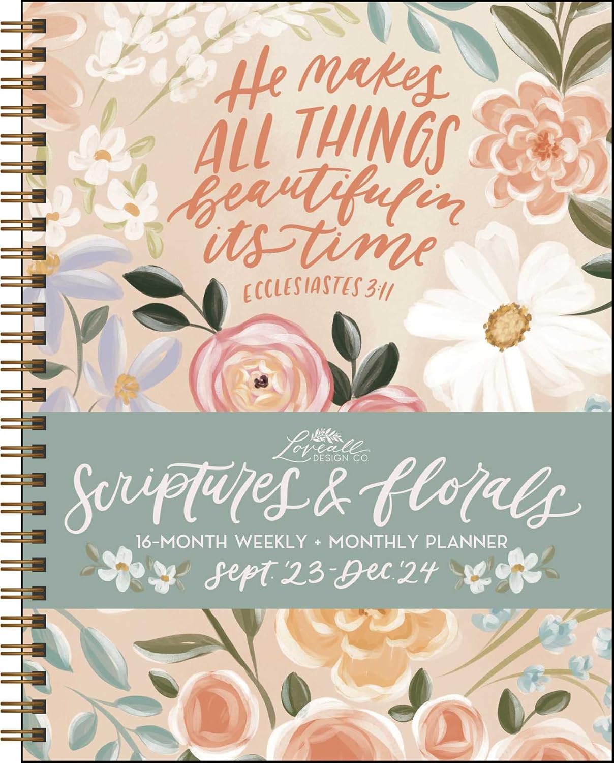 Amazon.com: Scriptures and Florals 16-Month 2023-2024 Weekly/Monthly ...