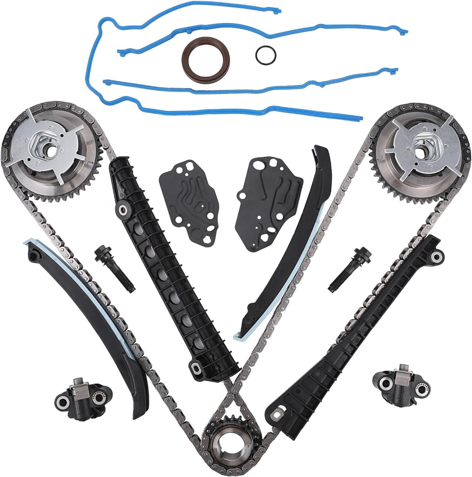 5.4 Timing Chain Kit Cam Phaser Repair Kit for 2005-2014 Ford F-150, F ...