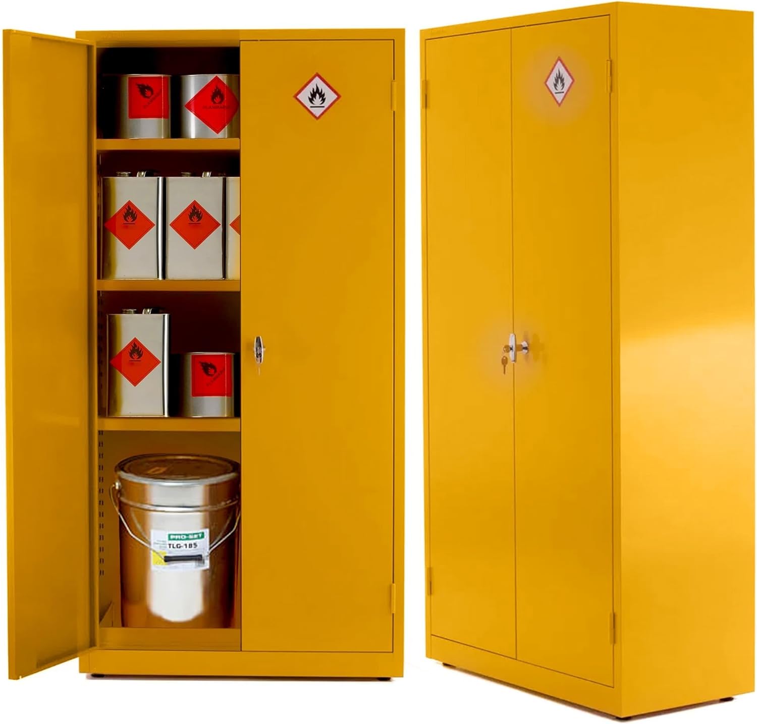 Horison Industries COSHH Cabinet - COSHH Cupboard Fire Proof Flammable ...