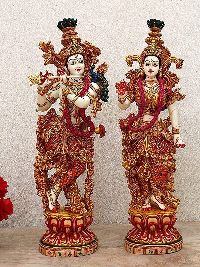 Buy Soni Craft 15 Inches Marble Handicraft Shree Radha Shree Krishna ...