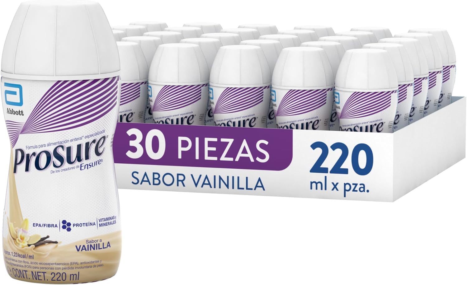 ProSure - Sabor Vainilla Botellas de 220ml, Caja con 30 piezas, para ...