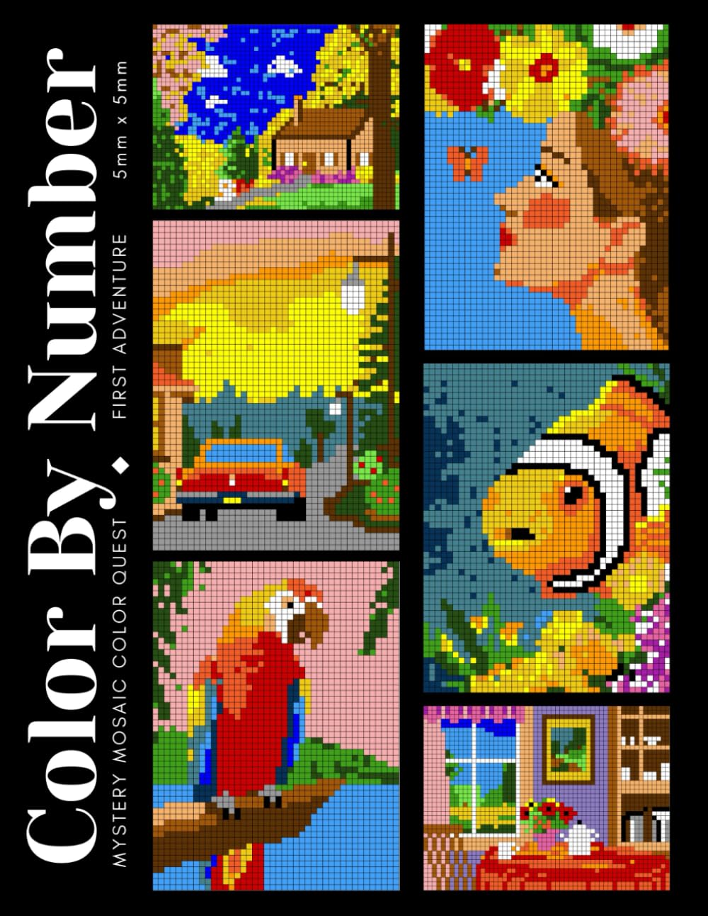 Amazon.com: Mystery Mosaics Color By Number First Adventure: Color ...