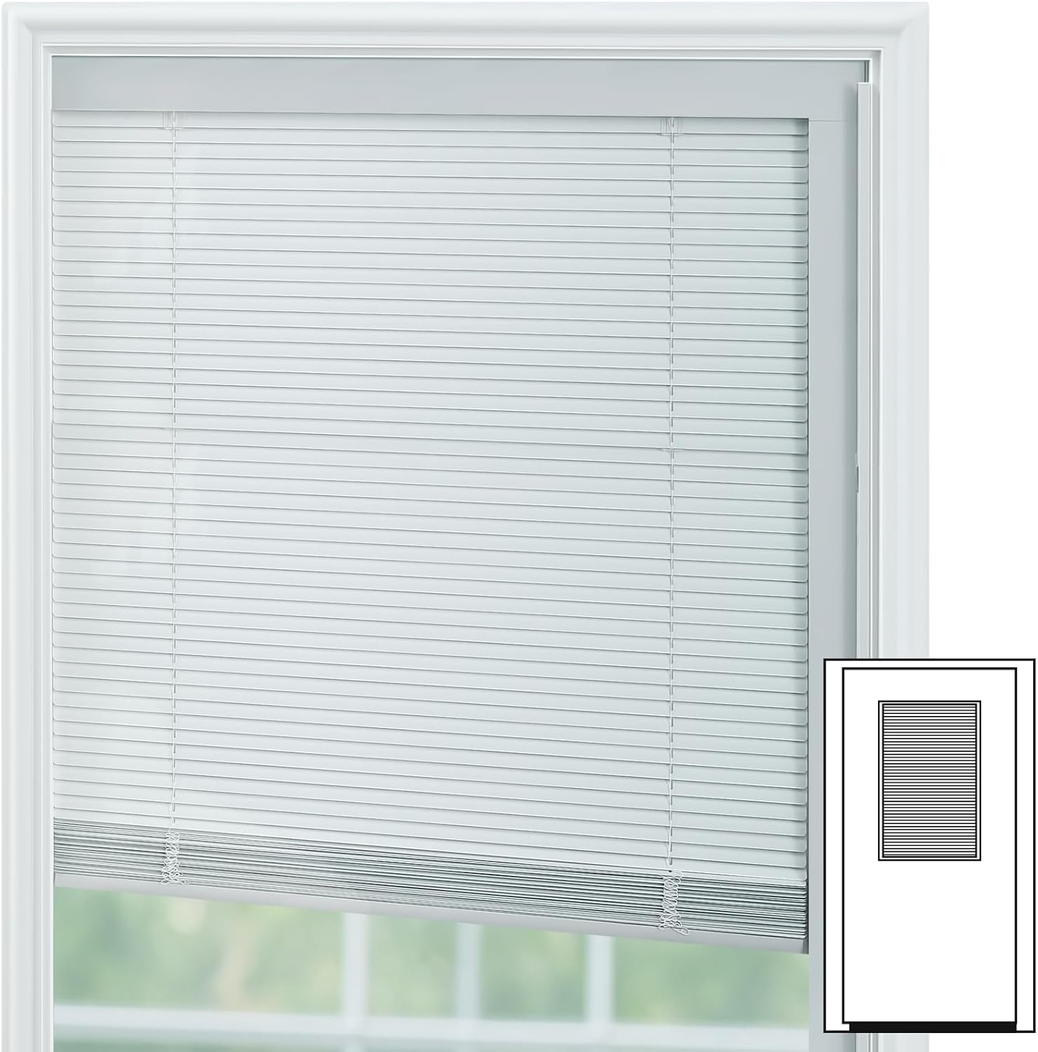Amazon.com: DoubleFill 24 x 38 Inch Door Blinds for Raised Frame Window ...