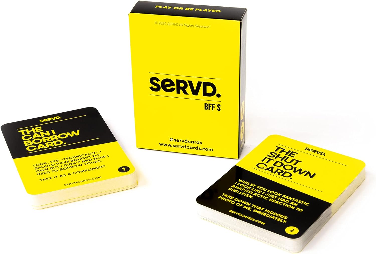 SERVD – BFF’s – The Hilarious Real-Life Card Game for Adults. Pull Rank ...