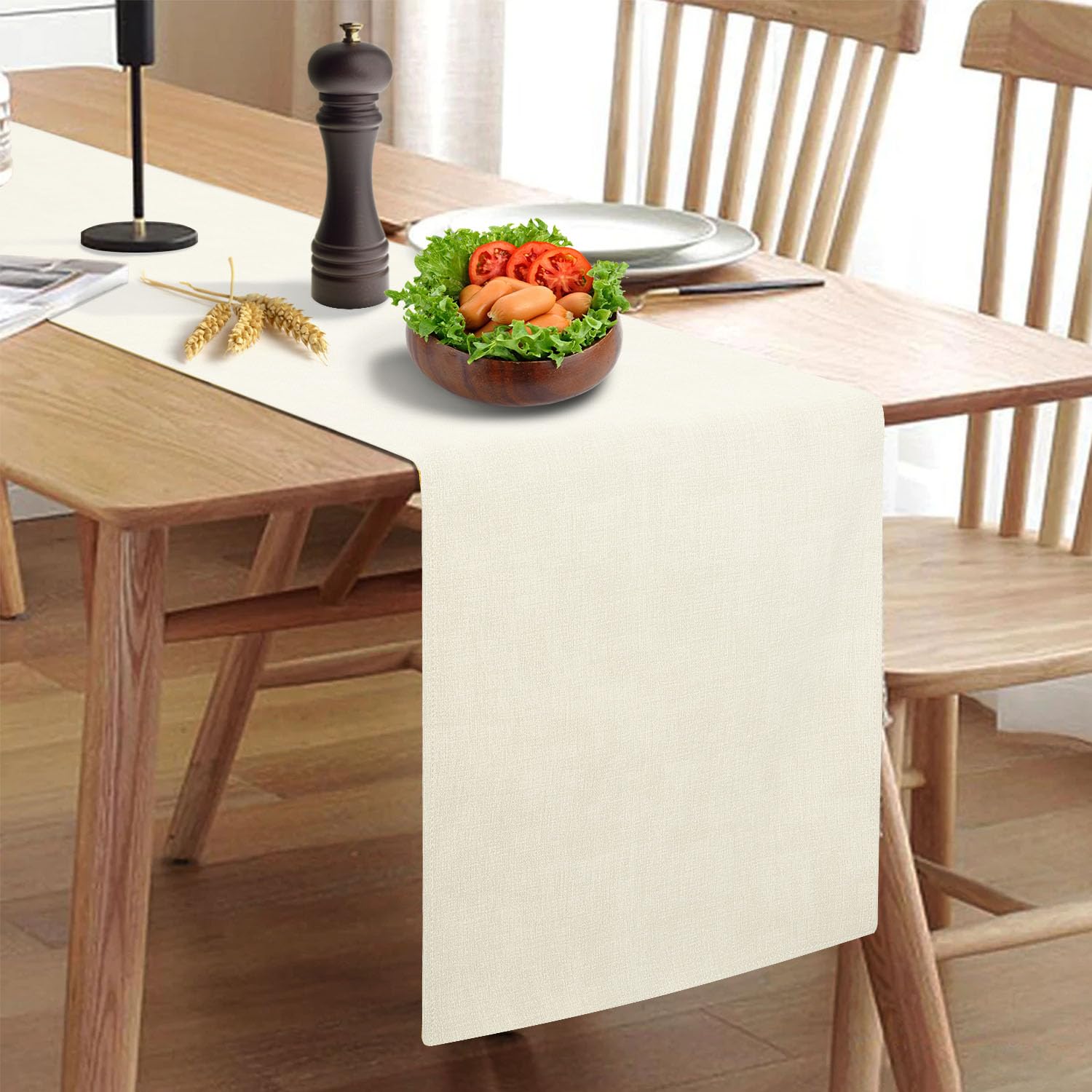 Amazon.com: Rinpon Waterproof Wipeable Table Runner, Thick Farmhouse ...