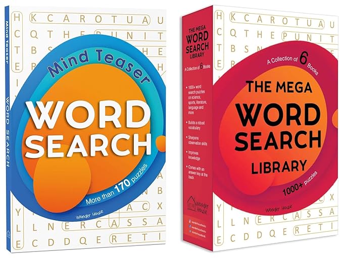 Buy The Mega Word Search Library: Gift Boxset For Kids (A Collection of ...