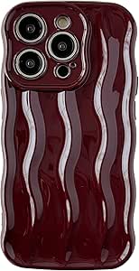 Amazon.com: Caseative for iPhone 14 Pro Case,Water Ripple Pattern Curly Wave Frame Soft Phone ...