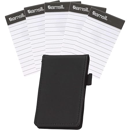 Amazon.com : 4 Pieces Metal Pocket Notebook Portable Aluminum Notepad ...