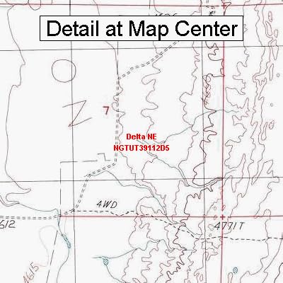 Amazon.com : USGS Topographic Quadrangle Map - Delta NE, Utah (Folded ...