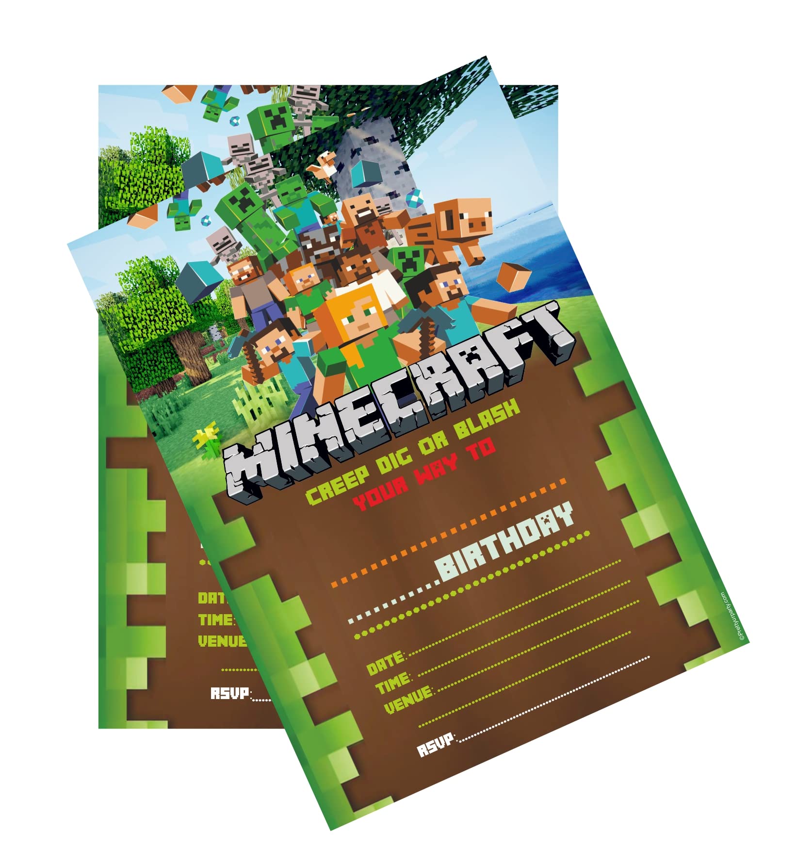 Invitations For A 9th Birthday Minecraft Do Minecraft Birthday