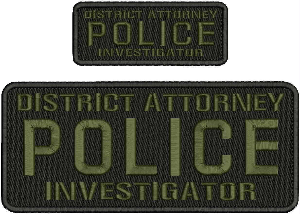 Amazon.com: District Attorney Police Investigator EMB Patch - 10" X 4 ...