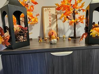 Amazon.com: Resin "Give Thanks" Blocks (Set of 6) Fall Home Decor ...