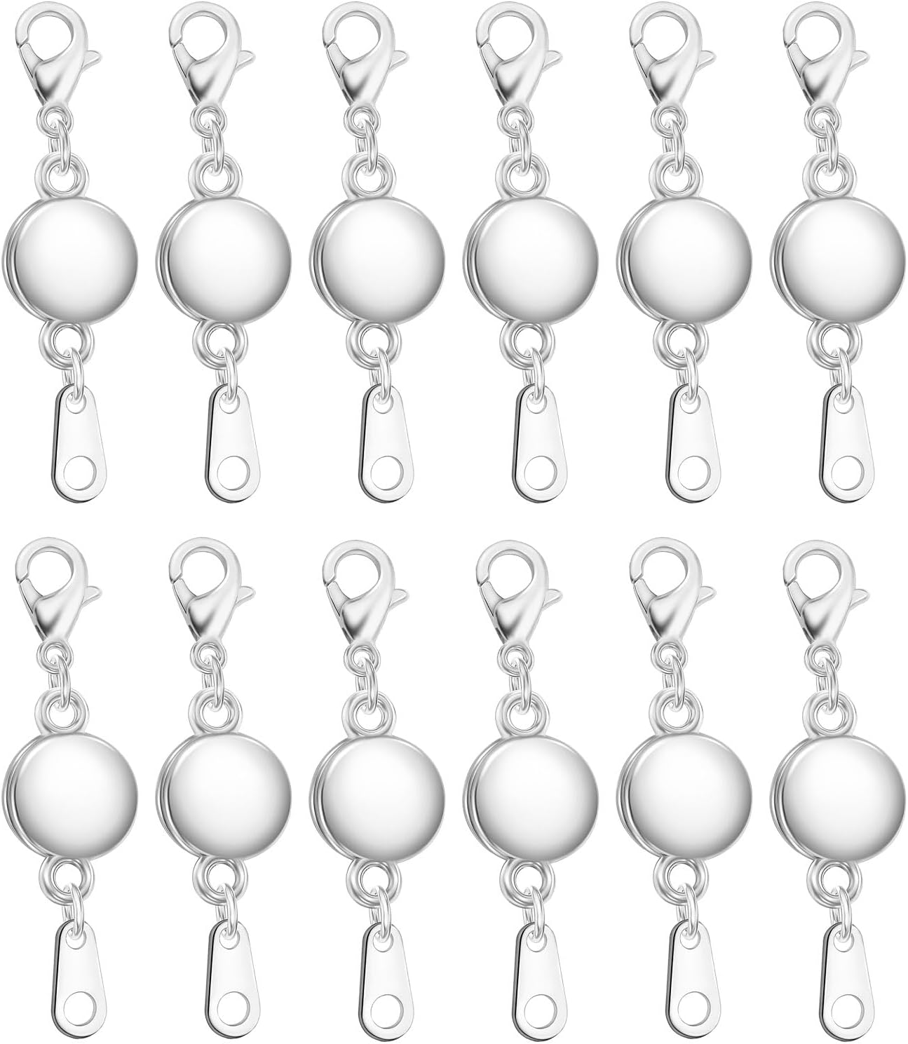 Amazon.com : Dailyacc Magnetic Necklace Clasps and Closures - Round ...