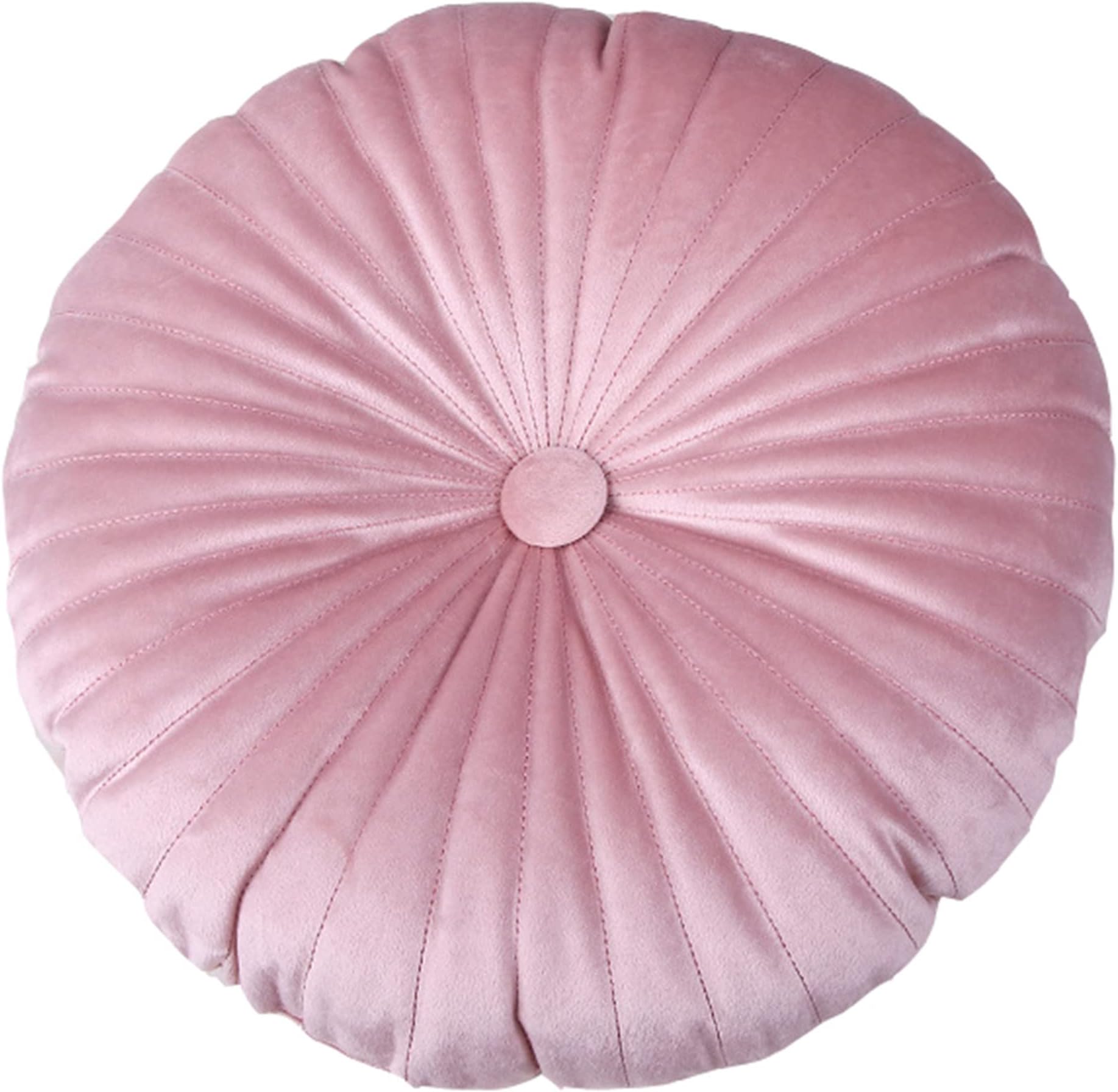 URMAGIC Round Throw Pillow, 38cm 3D Pumpkin Velvet Cushion for Sofa ...