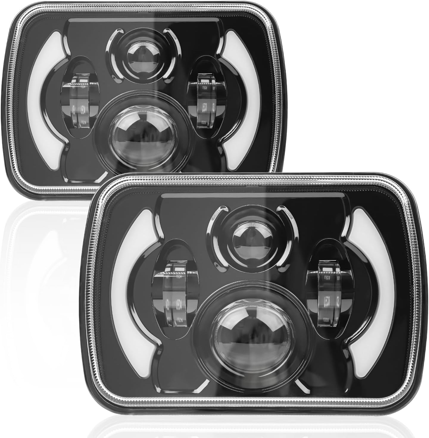 Amazon.com: H6054 LED Headlights, 5x7 7x6 Led Headlights 6054 H5054 ...