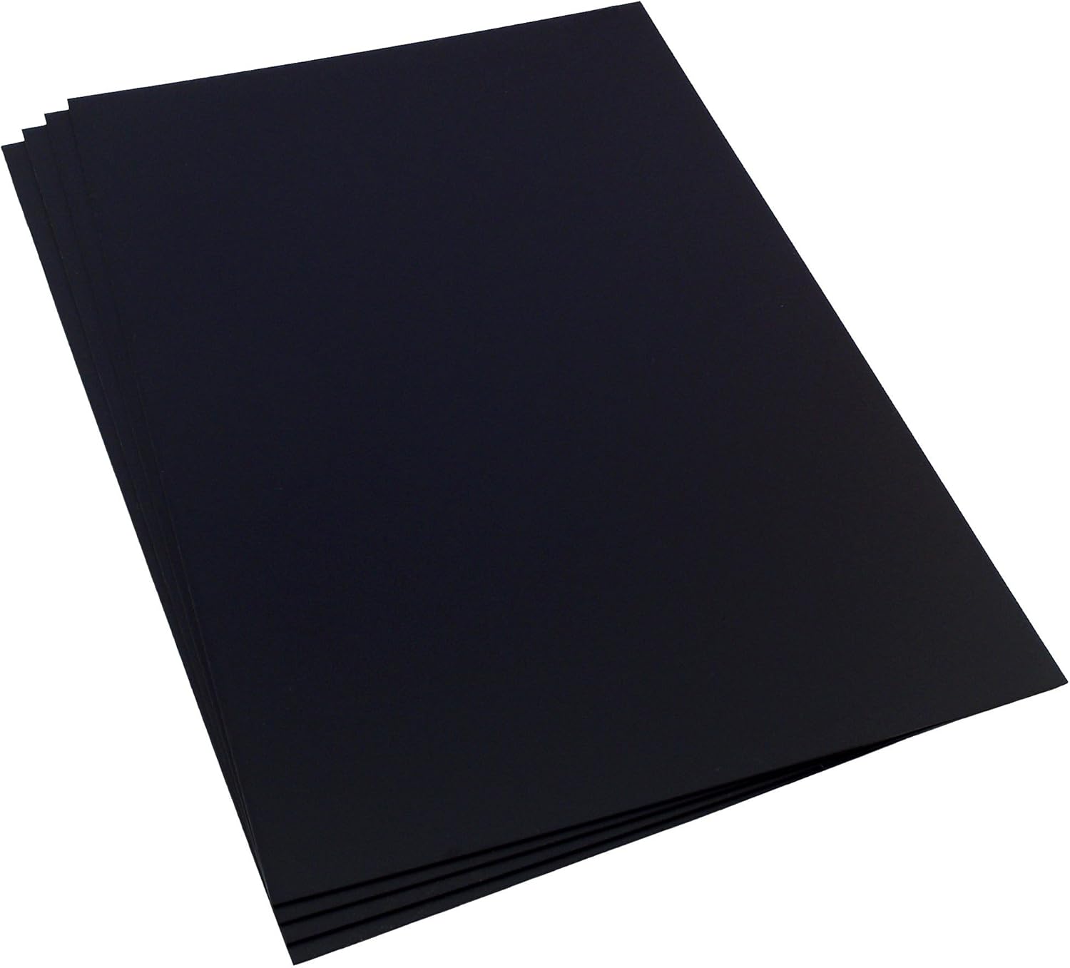 Plasticard 4 Sheets of 1mm (0.040 inch) Matt Black Styrene, Plastic ...