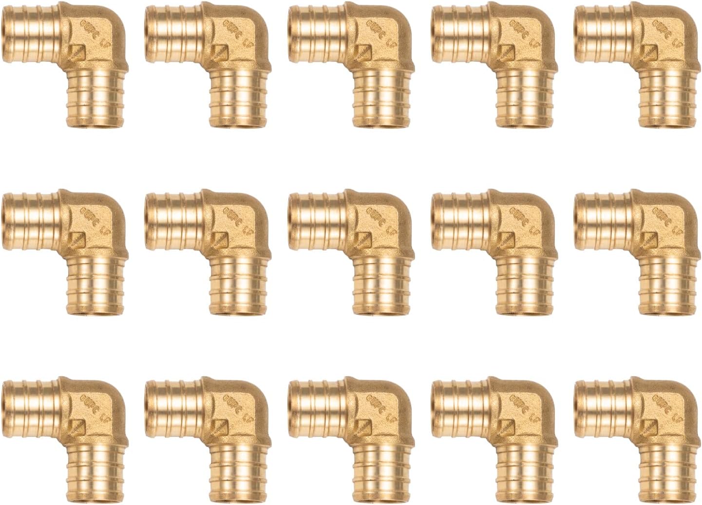 Amazon.com: WMAXPFIT(15 Pack) 3/4 Inch PEX 90 Degree Elbow F1807, LF ...